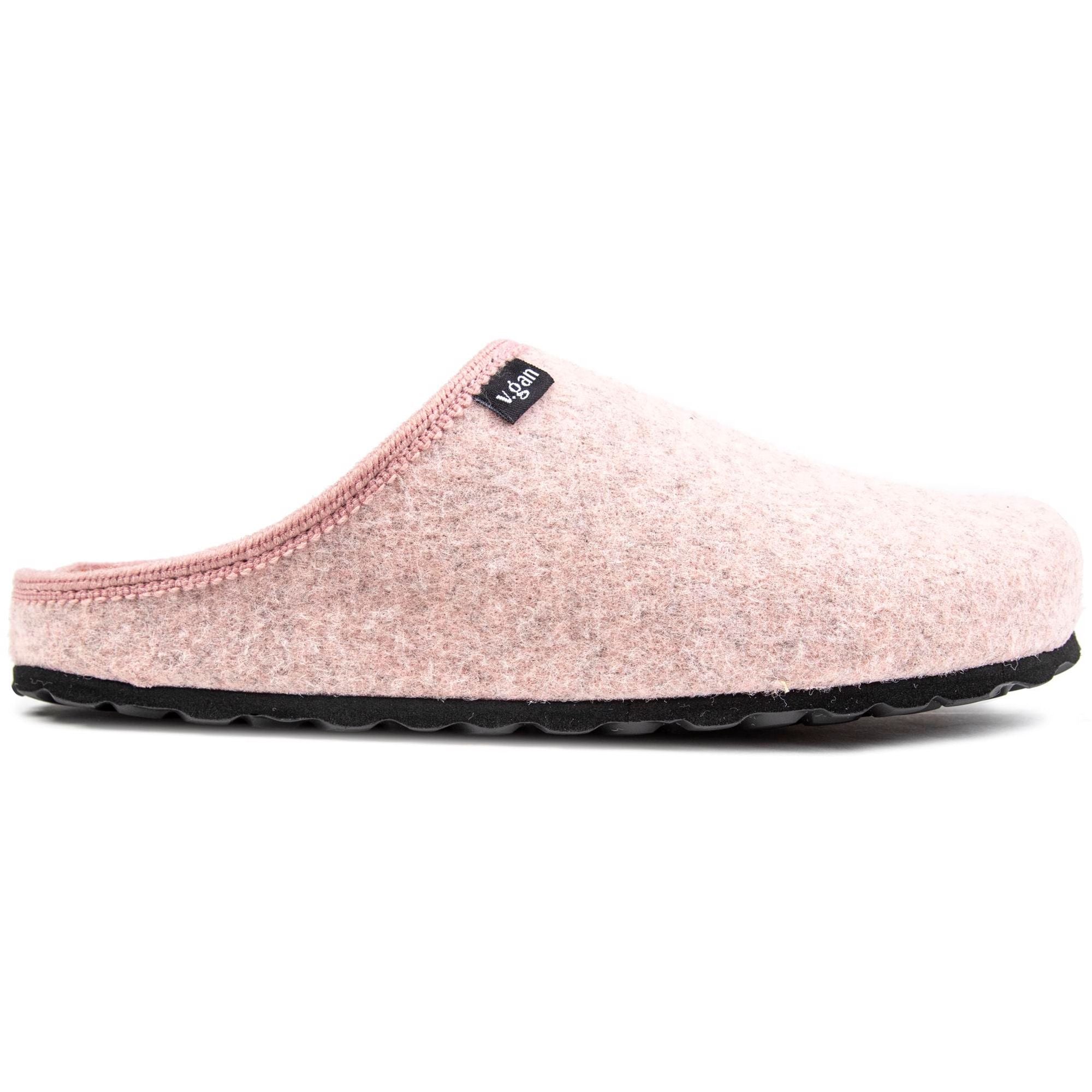 Womens Vegan Apple Mule Slippers in Pink | V.GAN