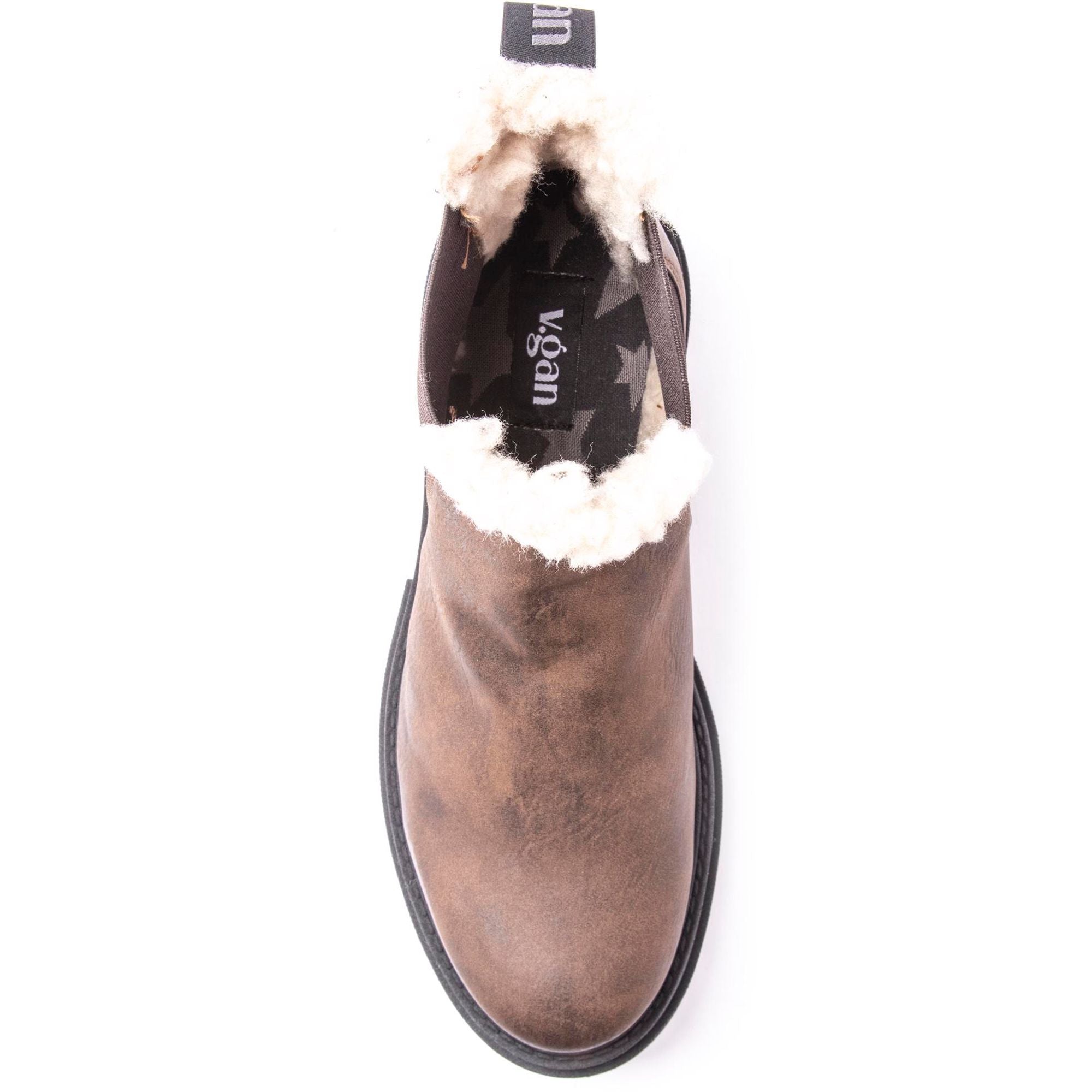 Womens Vegan Beets Chelsea Boots in Tan | V.GAN