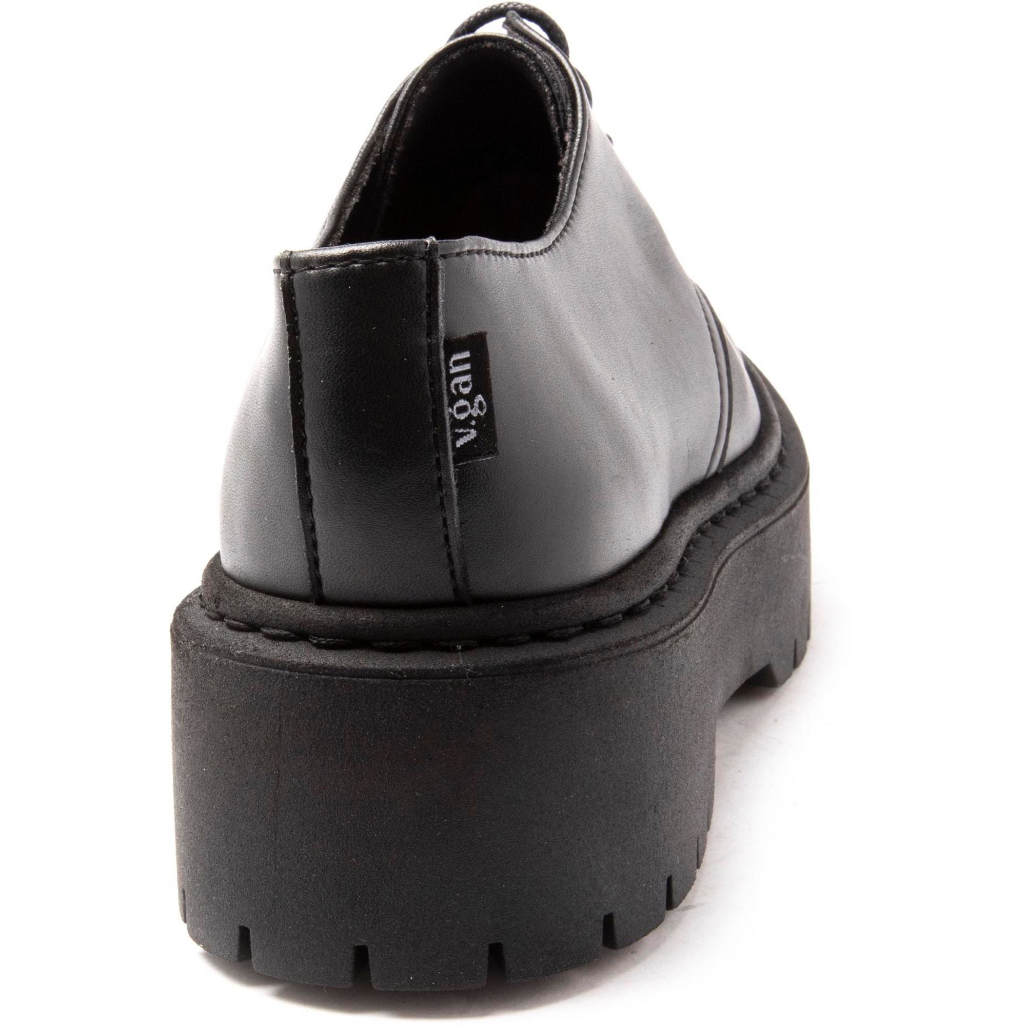 Womens Vegan Cabbage Platform Shoes in Black | V.GAN